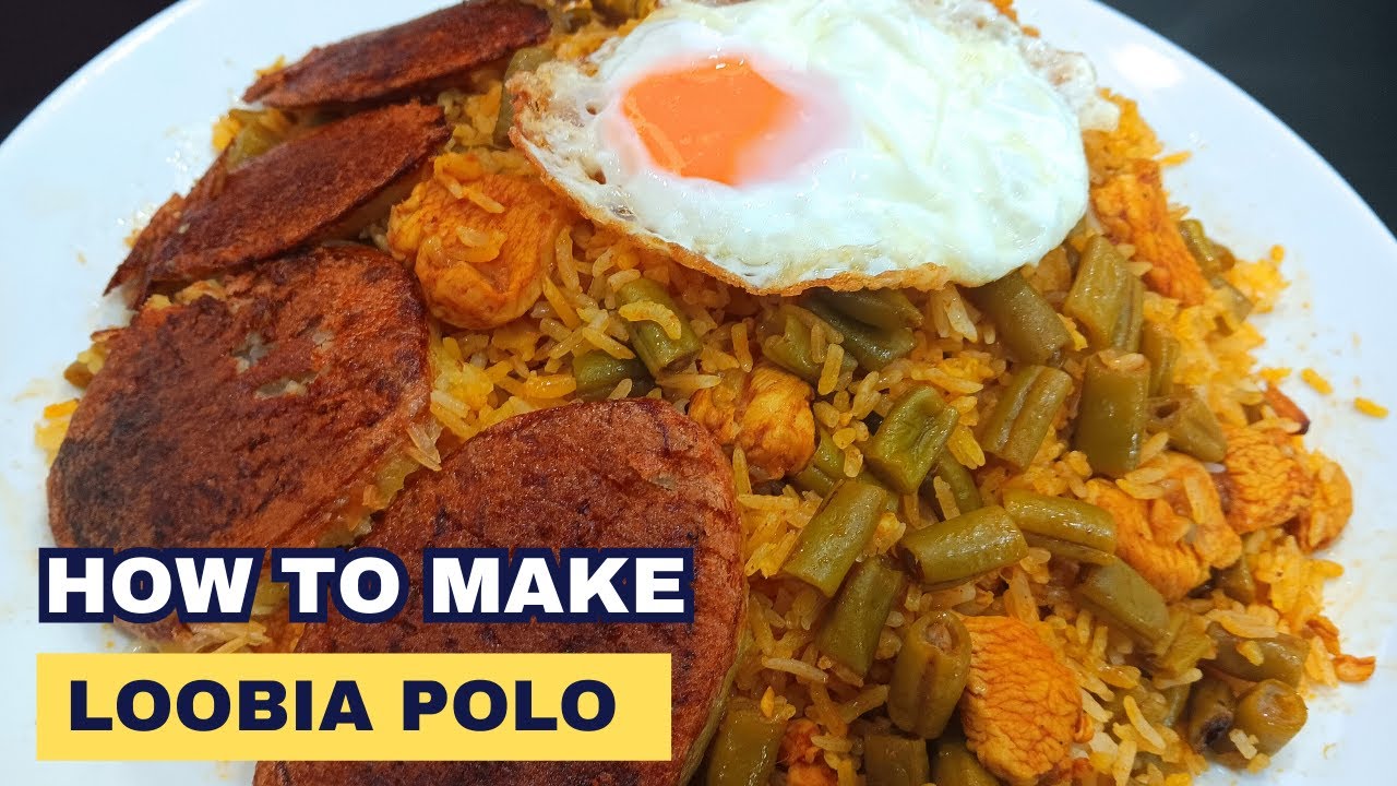 Want a new recipe? You should TRY this! LOOBIA POLO ( Persian Green ...