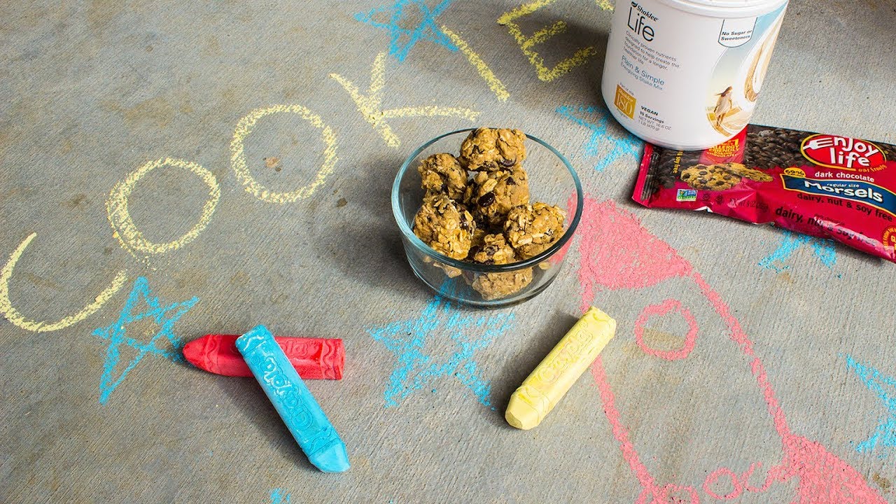 Asteroid Bites! Healthy Protein Vegan No-Bake Cookies ~ Chocolate Chip ...