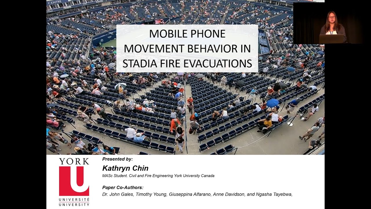 Mobile Phone Movement Behavior in Stadia Fire Evacuations - YouTube