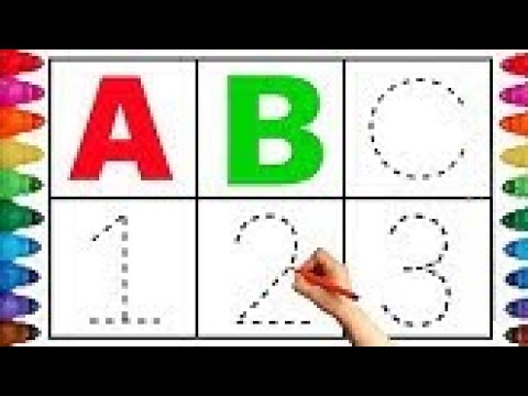 English Alphabet,Abcde Writing dotted,A for apple,Preschool learning # ...