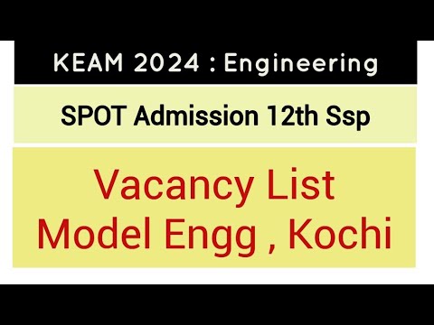 26 Vacancies at Model Engg College - YouTube
