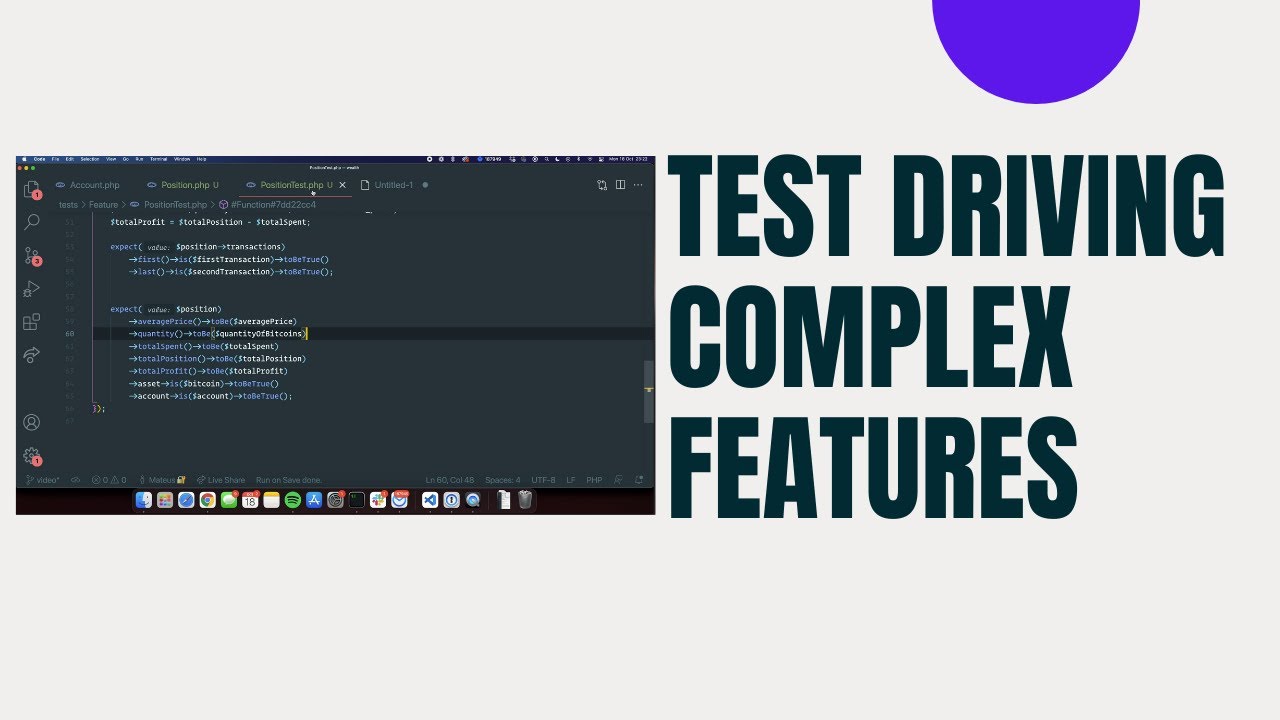 Test-driving complex features with Laravel & Pest - YouTube