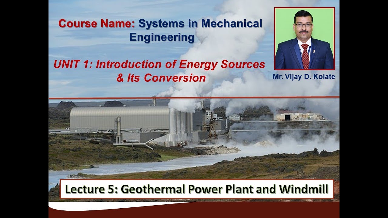 Geothermal Energy, Geothermal Power Plant and Windmill - YouTube