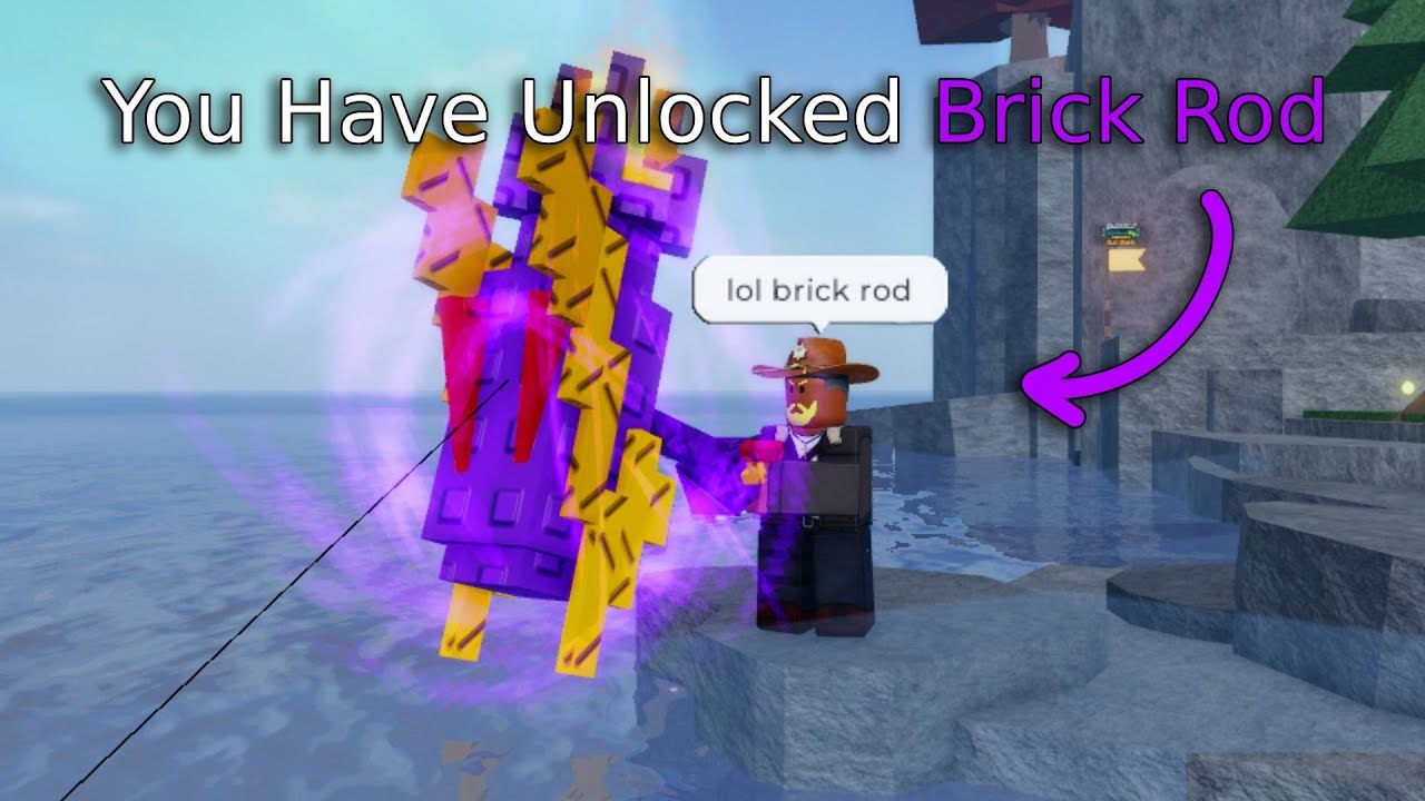 Finding SECRET BRICKS To Get BRICK ROD In FISCH Roblox - YouTube