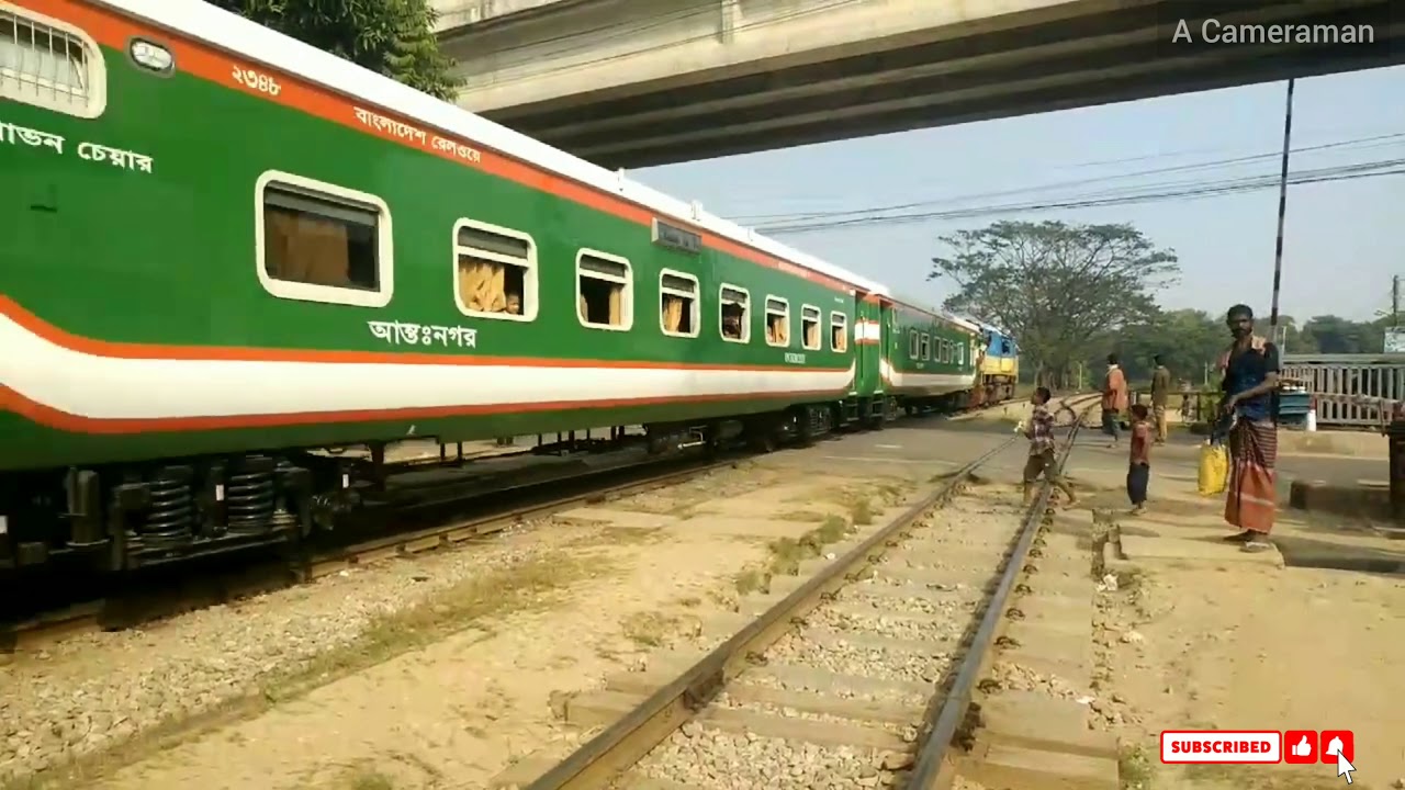 First run of Brand new Jayantika Express Train | PTINKA coaches | Dhaka ...