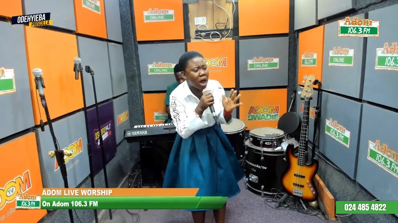 Odehyieba Priscilla sets Adom FM on fire 🔥 with powerful worship - YouTube
