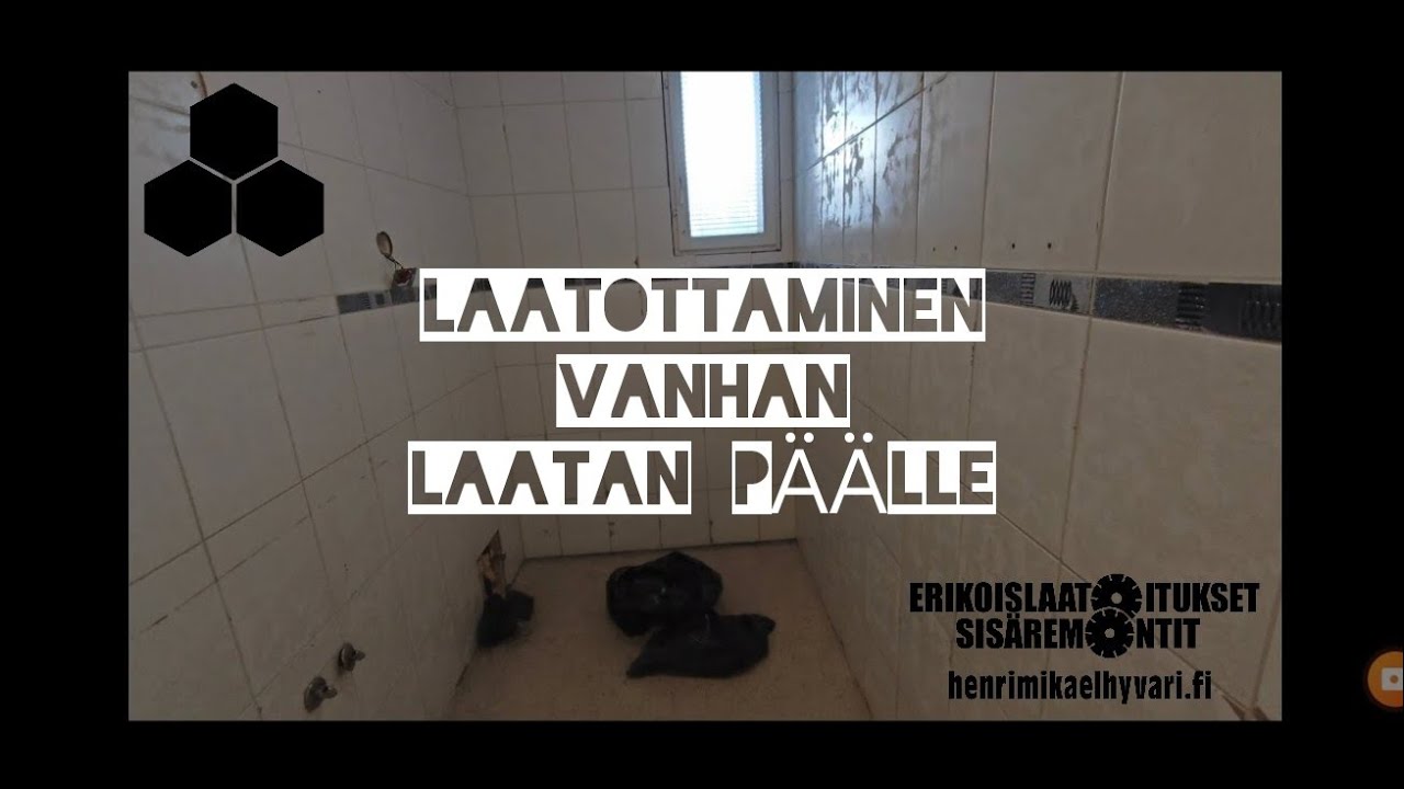 Laatoittaminen vanhan laatan päälle. How to tile over tile using MAPEI ...