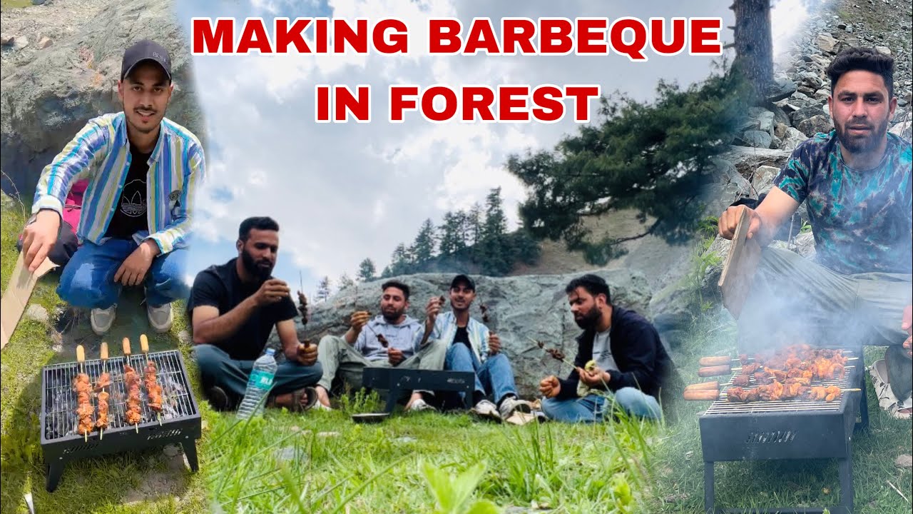 making Kashmiri barbeque in Forest with friends food vlog /4 - YouTube