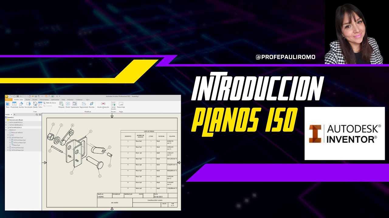 INTRODUCCION PLANOS ISO INVENTOR - YouTube