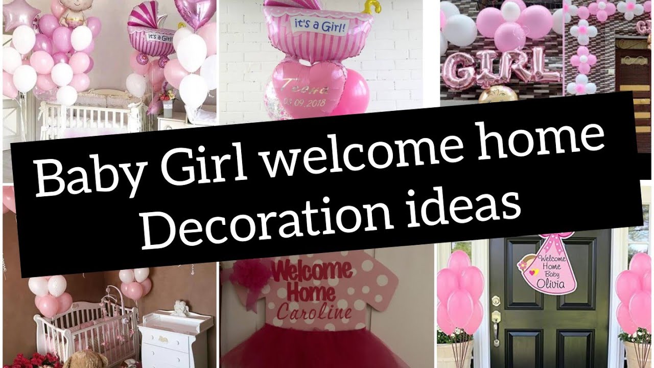 New Born Baby girl Welcome home Decoration ideas||Trendz hub - YouTube