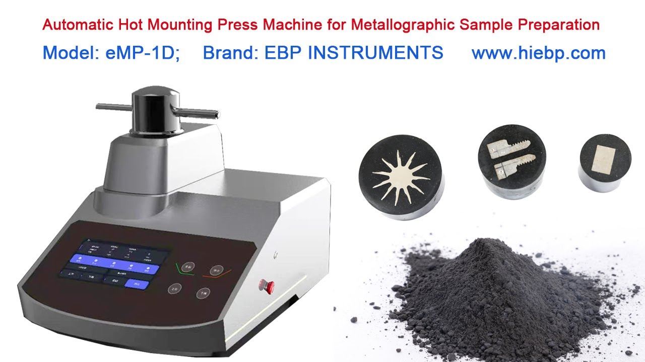Hot Mounting Press Machine Specimen Inlaying Machine eMP-1D - YouTube