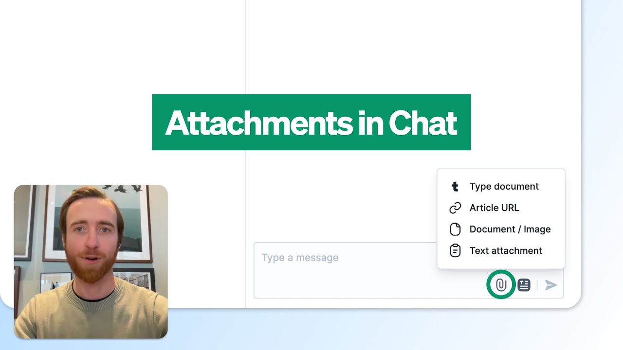 Attachments in Type Chat - YouTube