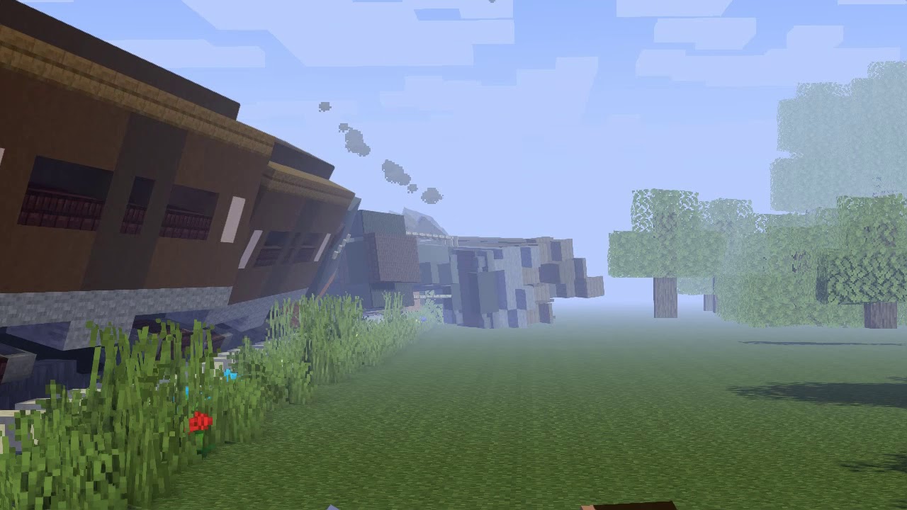 Train Accident Minecraft Animation - YouTube