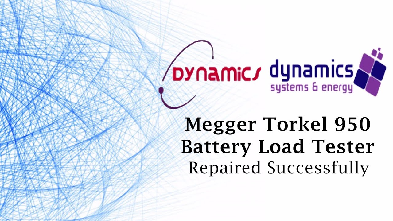 Megger Torkel 950 Battery Load Tester - Repaired Successfully - YouTube
