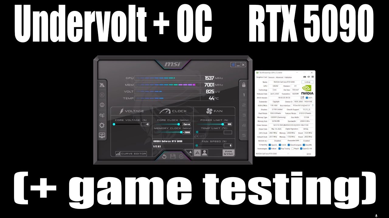 How to Undervolt and Overclock the NVIDIA RTX 5090 (+ game testing ...