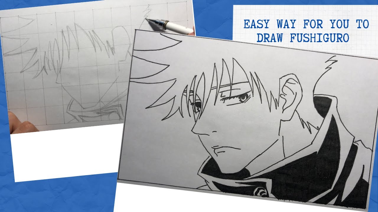 How to Draw – Fushiguro Megumi from Jujutsu Kaisen (Easy Method) - YouTube