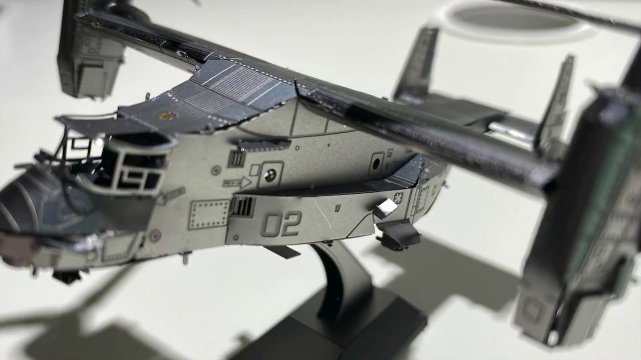 V 22 OSPREY Build (Time Lapse) | Metal Earth - YouTube