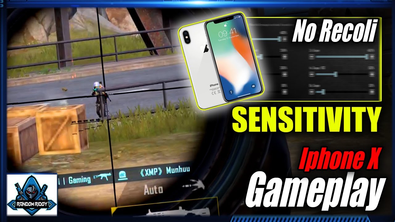 PUBG Mobile NEW GYRO SENSITIVITY FOR IPHONE X And Gameplay - YouTube