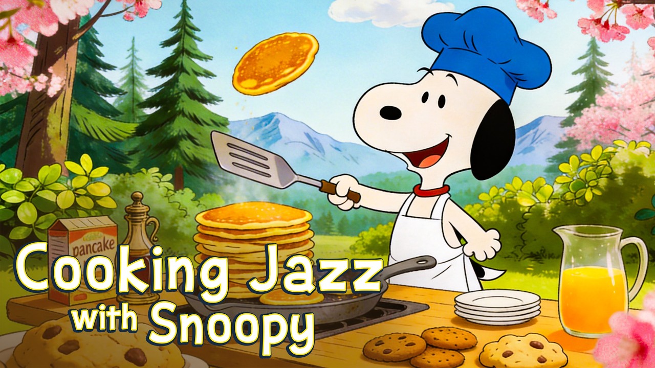 Cook & Jazz with Snoopy 🍽🥞🌸 | Perfect Vibes for Cooking Up a Storm ...