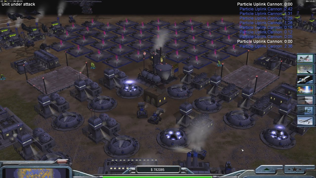 USA Laser - Command & Conquer Generals Zero Hour - 1 vs 6 HARD Gameplay ...