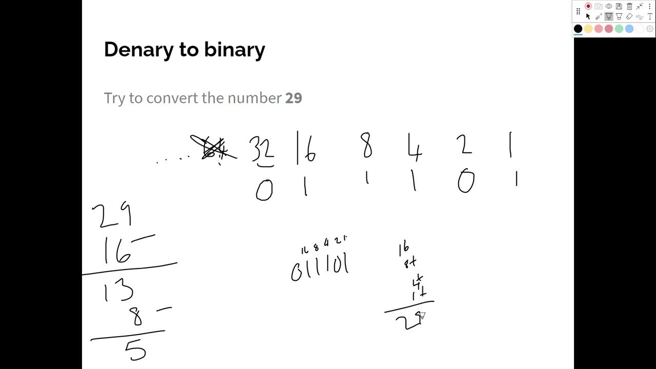 National 5 Computer Systems Lesson 2 - Denary to Binary - YouTube