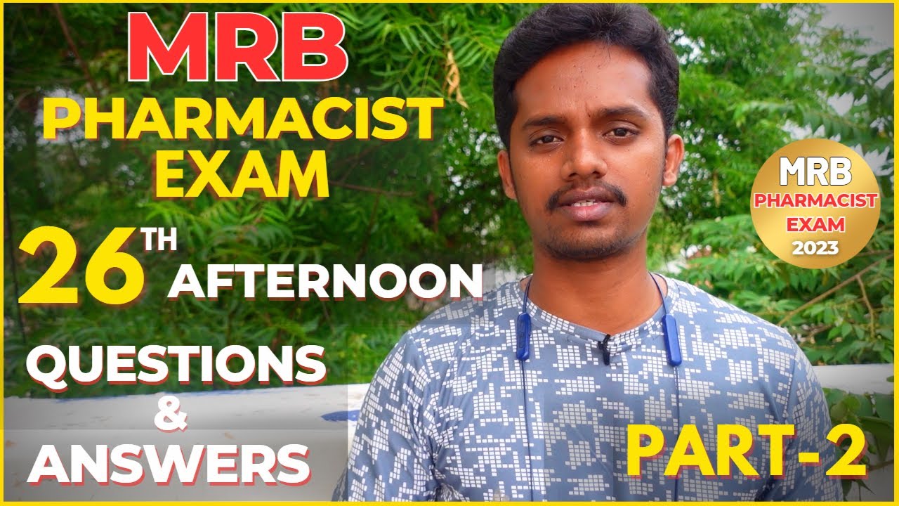 Part-2 | 26th April MRB Exam Q&A Discussion - YouTube