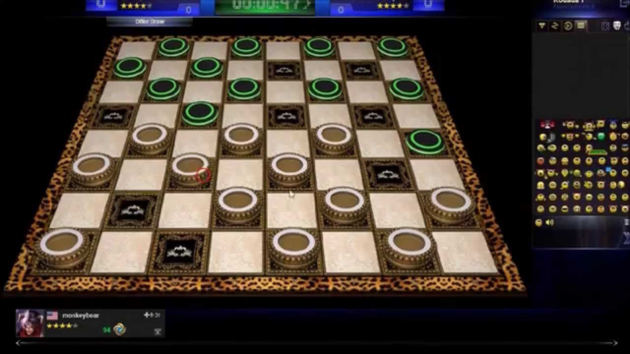 English Checkers - Playing to Block! - YouTube