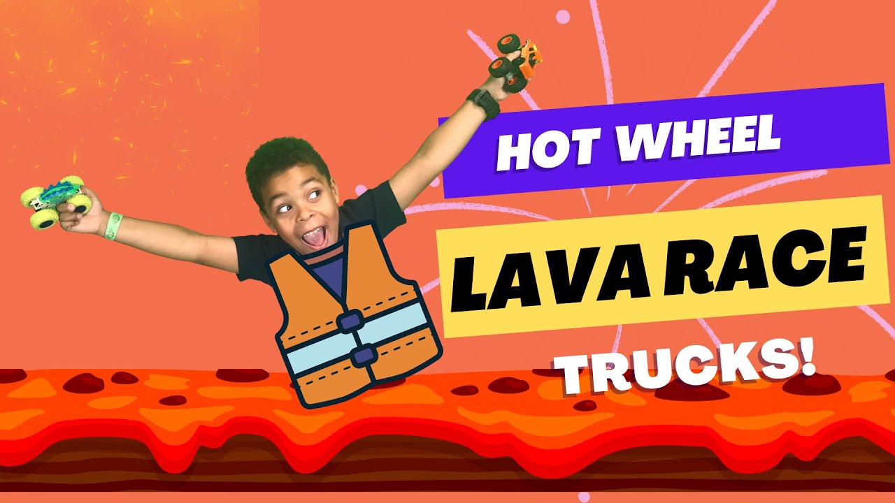 Hotwheels Lava Race Trucks! - YouTube