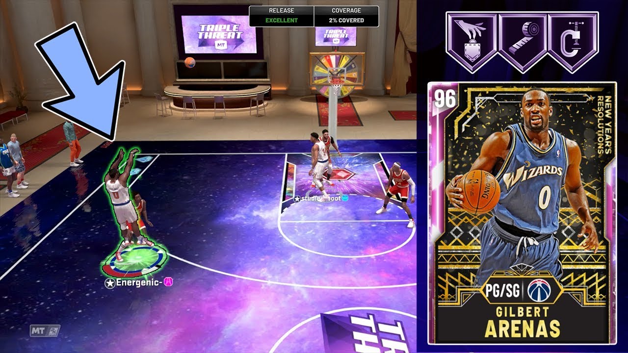 NBA 2K20 FULLY EVOLVED GILBERT ARENAS IS LITERALLY OP! HOF CLAMPS ...