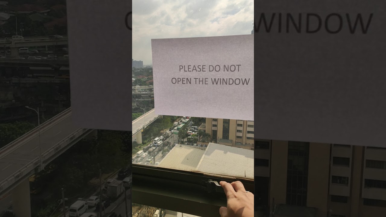 Please do not open the window - YouTube