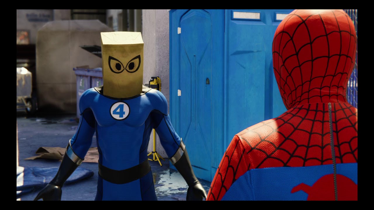 Spider man bag head - YouTube