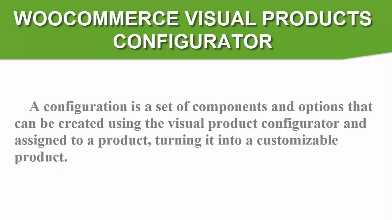 Woocommerce Visual Product Configurator: Create a configurable product ...