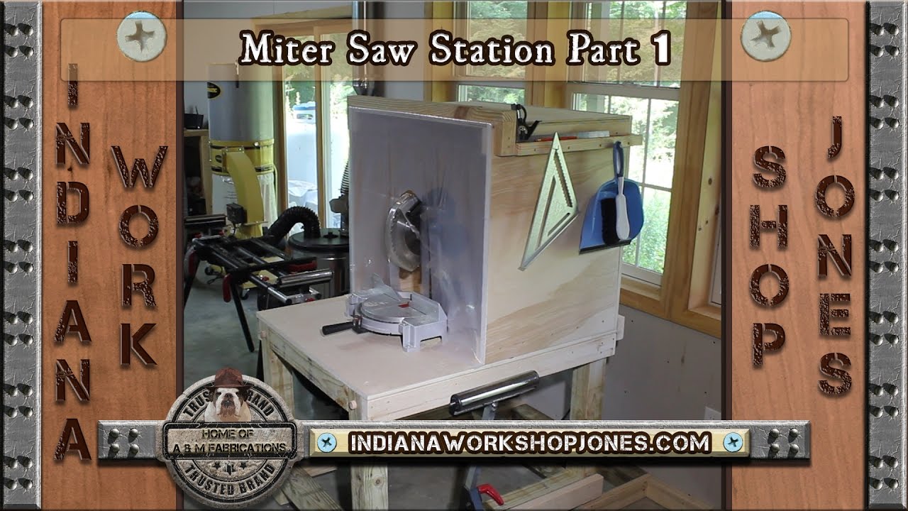 Mortise & Tenon Miter Saw Station Part 1 - YouTube
