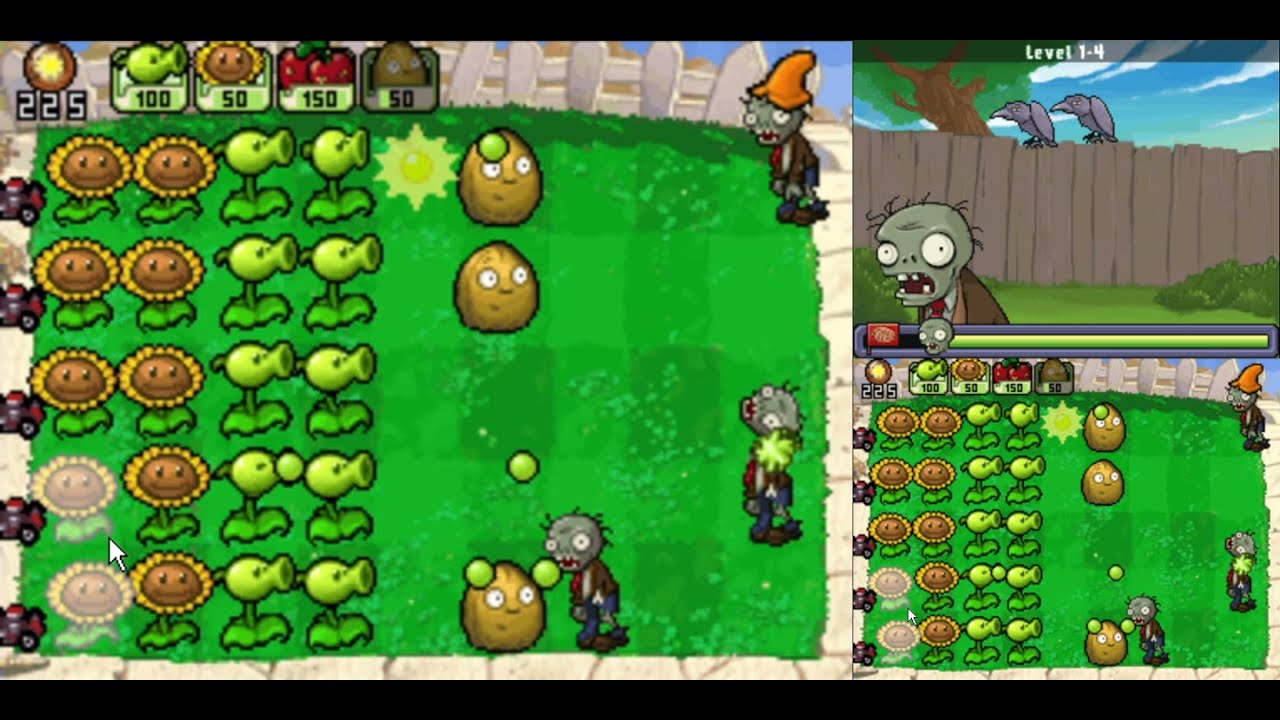 Plants vs. Zombies DS Gameplay Walkthrough - YouTube