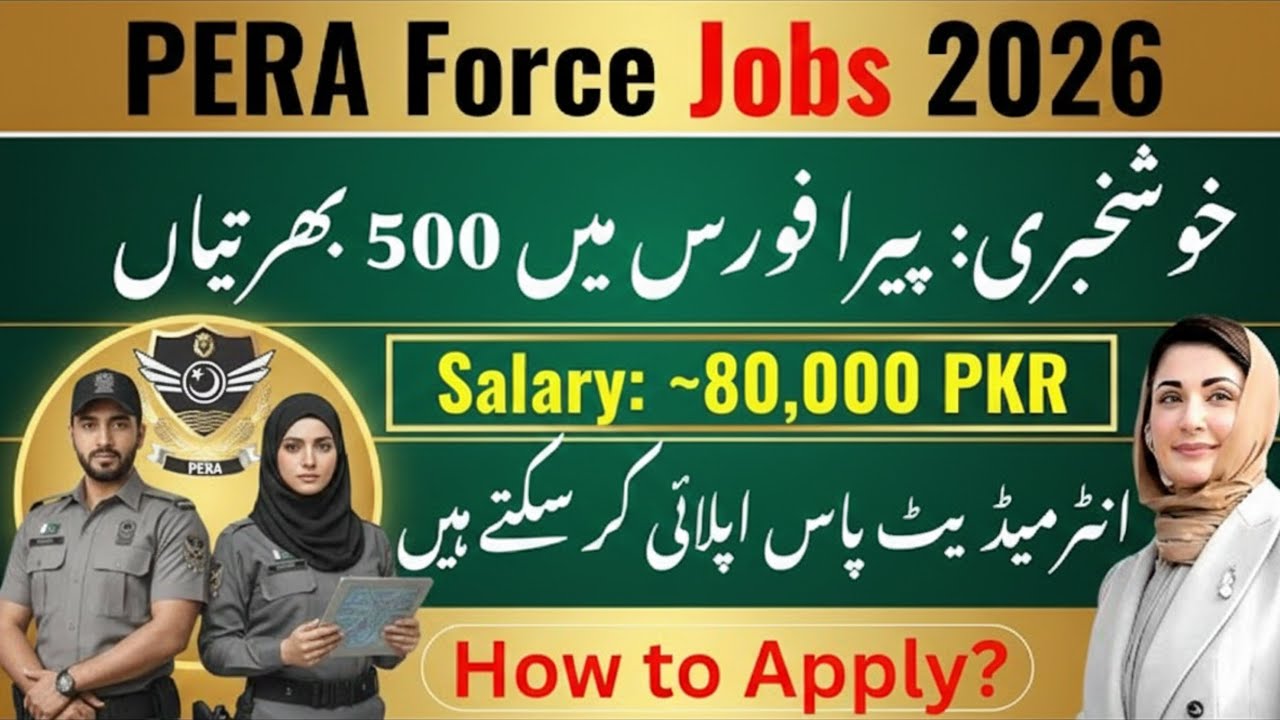 PERA Force Jobs 2026 | Punjab Enforcement & Regulatory Authority Jobs ...