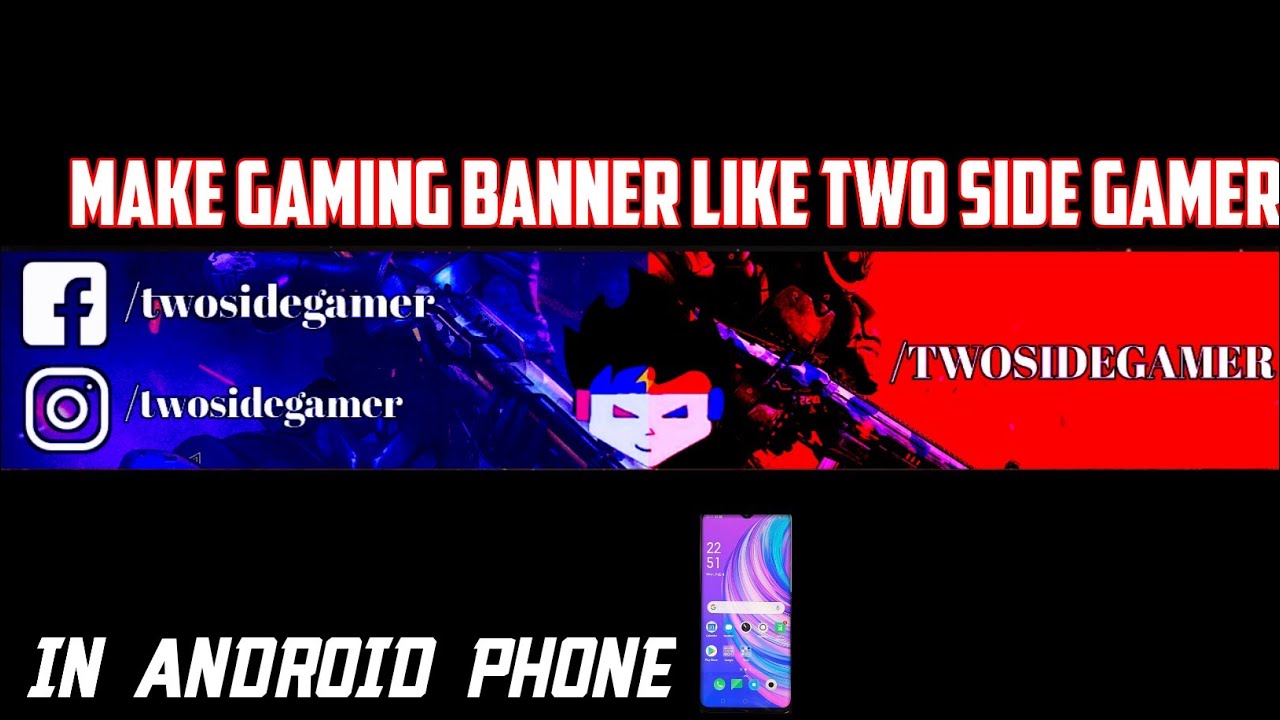 Make new banner like two side gamer//ProEditor - YouTube