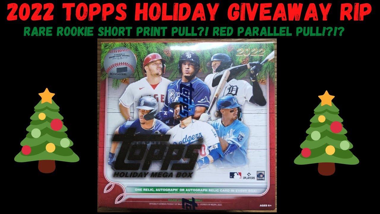 2022 Topps Holiday Giveaway RIP! RARE ROOKIE SP PULL! - YouTube