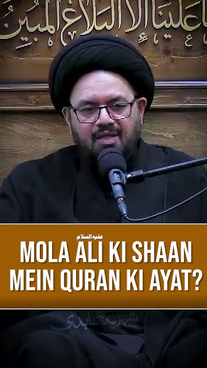 Mola Ali (As) ki Shaan mein Quraani Ayat | Allama Shahryar Raza Abdi | #shortsfeed #shorts - YouTube