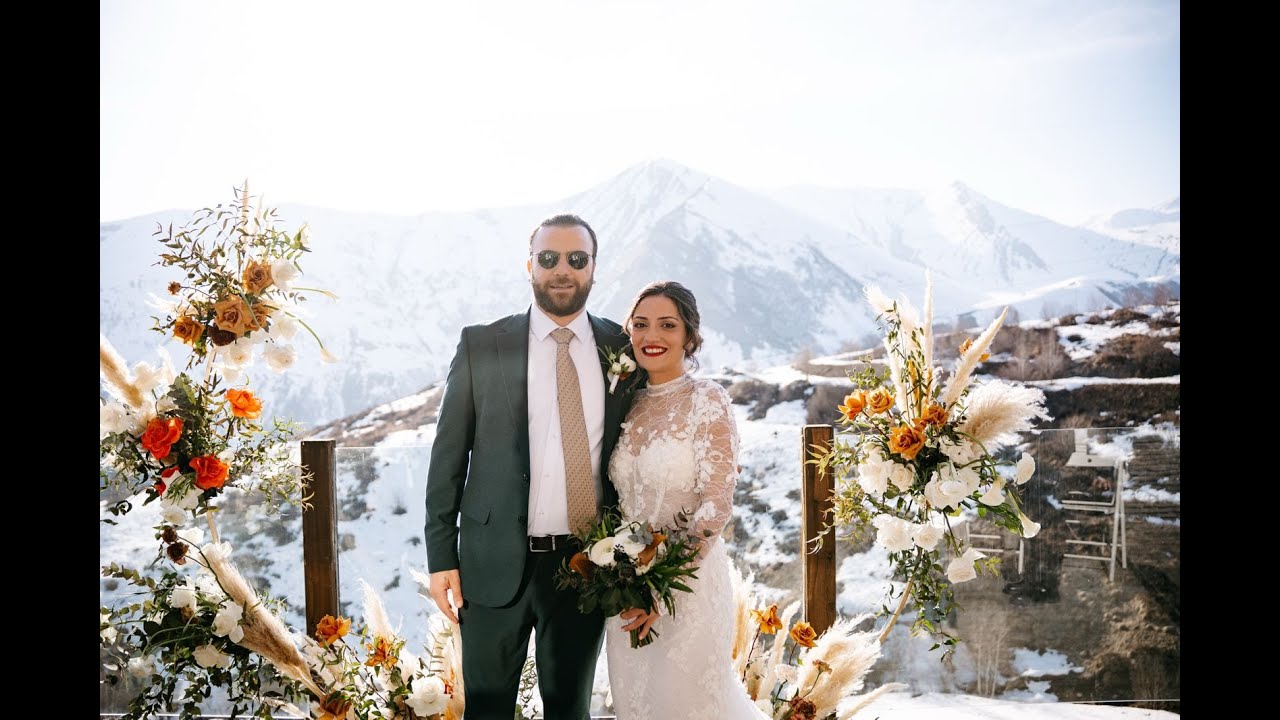 A Magical Wedding in Gudauri ️ | Makram & Carine’s Dream Day with WG ...