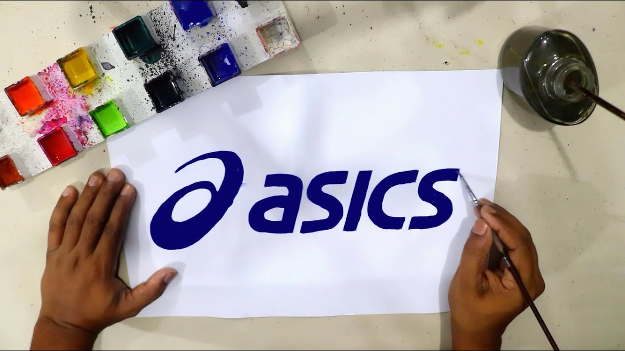 How to draw the Asics logo - YouTube