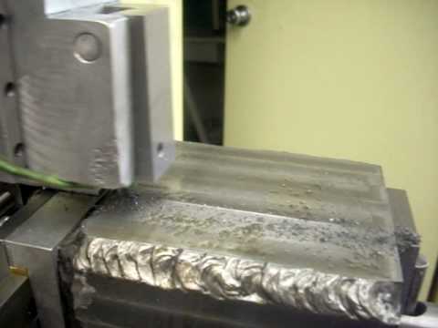 Gingery Metal Shaper cutting its own table - YouTube