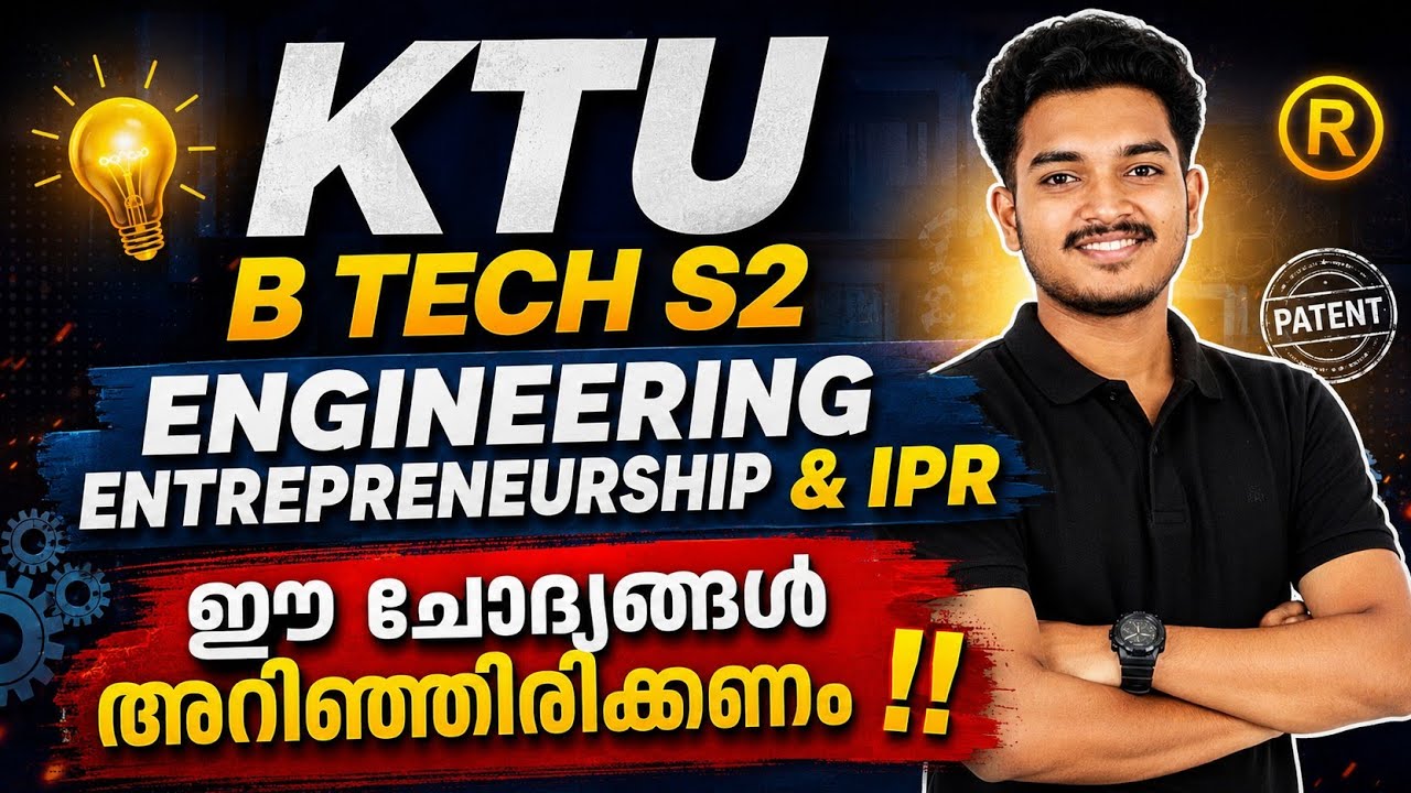 KTU B Tech S2 Engineering Entrepreneurship & IPR Module 1 part 1 - YouTube