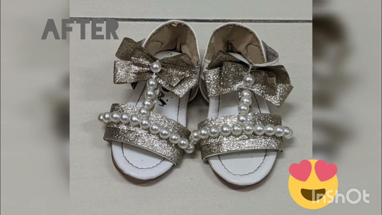 Baby Shoes transformation | Shoes recycling | Shoes decoration | Shoes ...