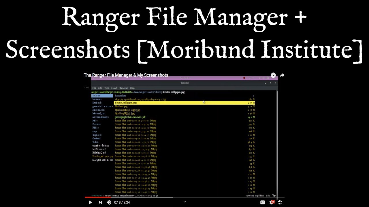 The Ranger File Manager & My Screenshots - YouTube