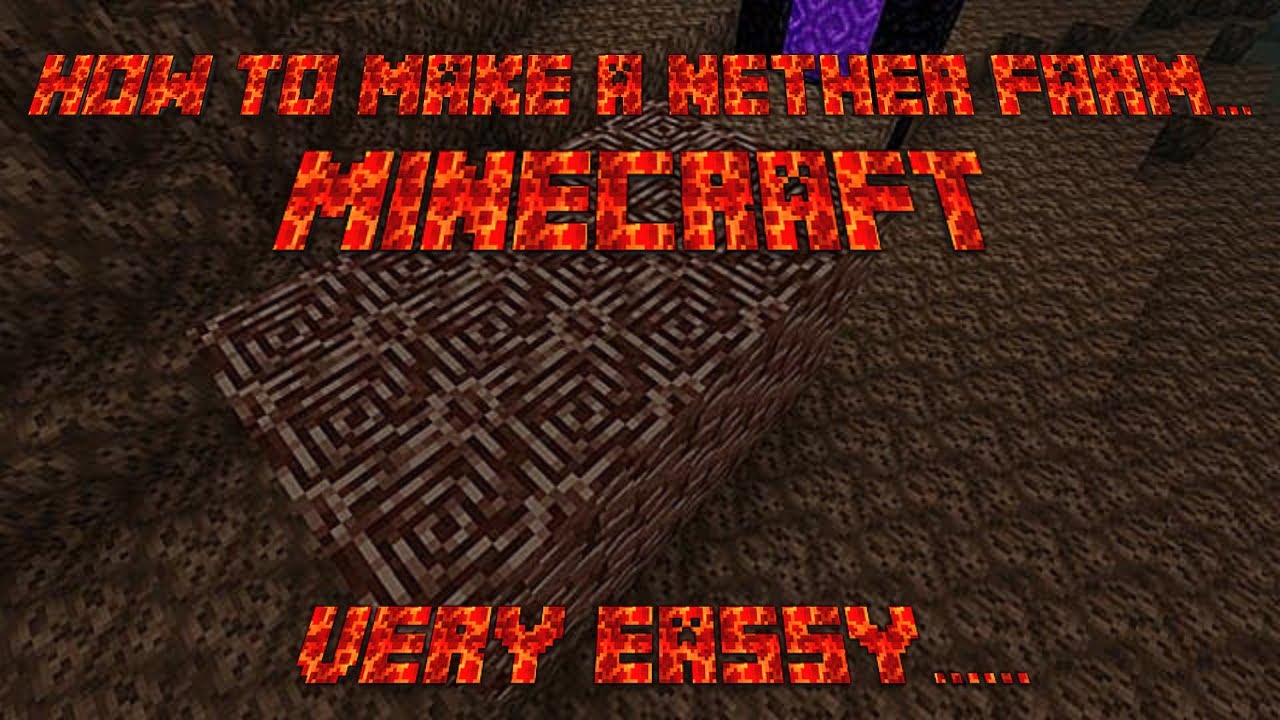HOW TO MAKE A NETHER FARM . 100% WORKING . MINECRAFT FARMS #7 - YouTube