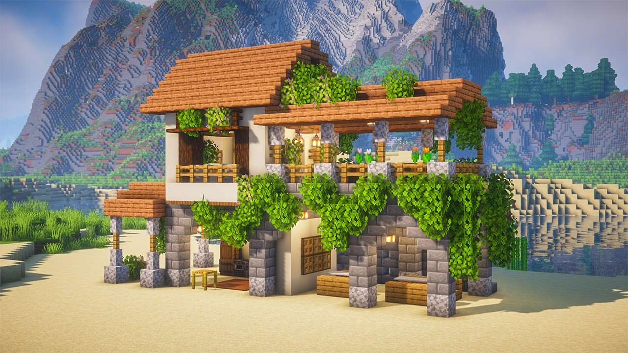 Minecraft: Lake House | Tutorial - YouTube