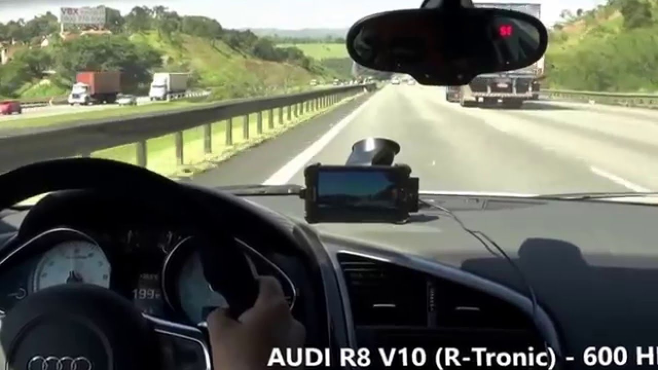 Audi R8 vs kawasaki ninja zx6r & suzuki gsxr 600 k6 - YouTube