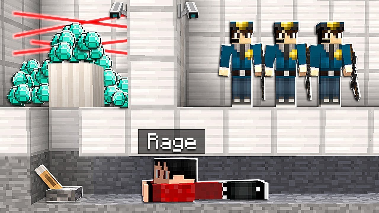 ROBBING A BANK IN MINECRAFT! with RageElixir - Minecraft Bank Robbery ...