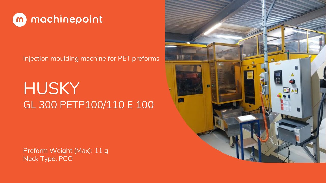 HUSKY GL 300 PETP100/110 E 100 Injection moulding machine for PET ...
