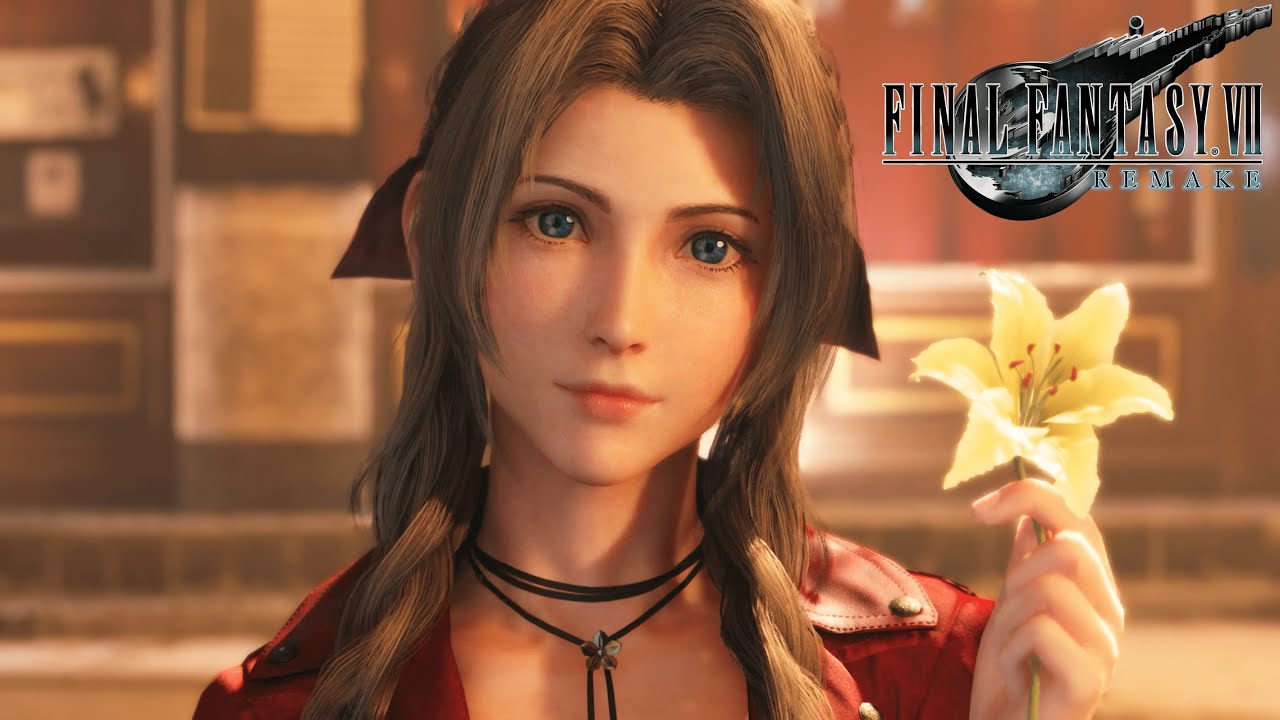 Aerith Gives A Flower To Cloud Final Fantasy Vii Remake Ps5 Youtube